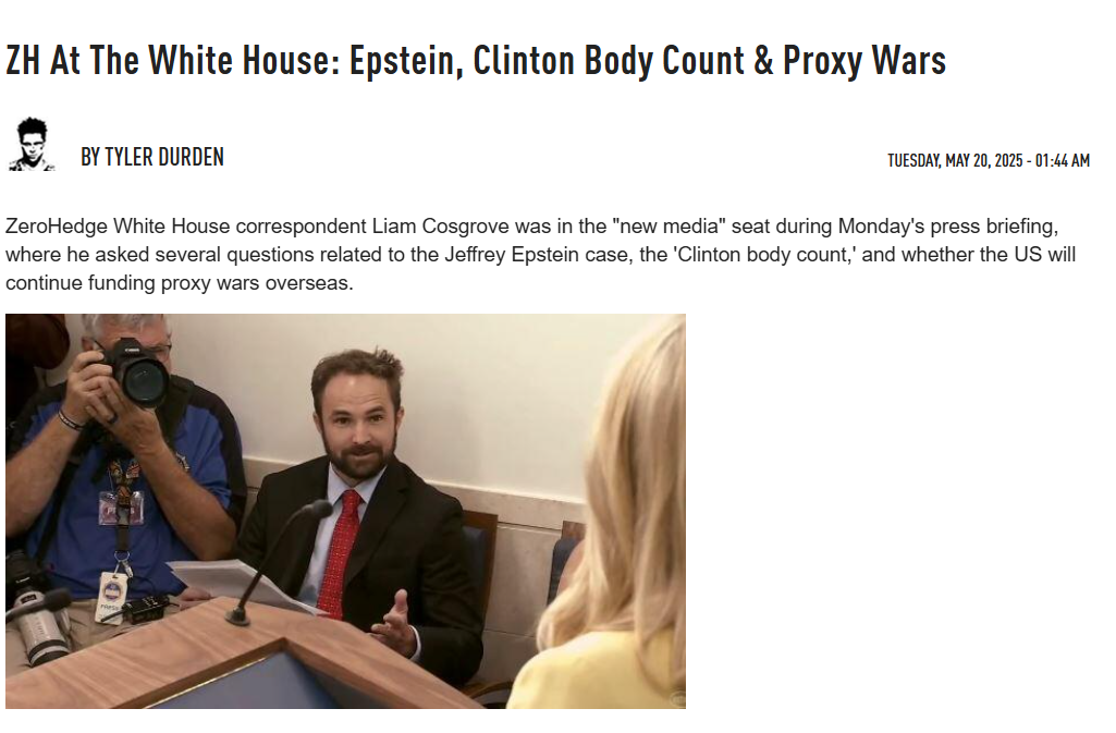 Domande Imbarazzanti alla Casa Bianca: Strane Morti Legate ai Clinton ...